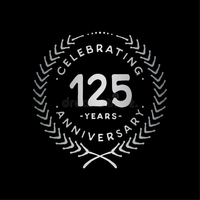 125 Years Design Template. 125th Vector and Illustration Stock Vector ...