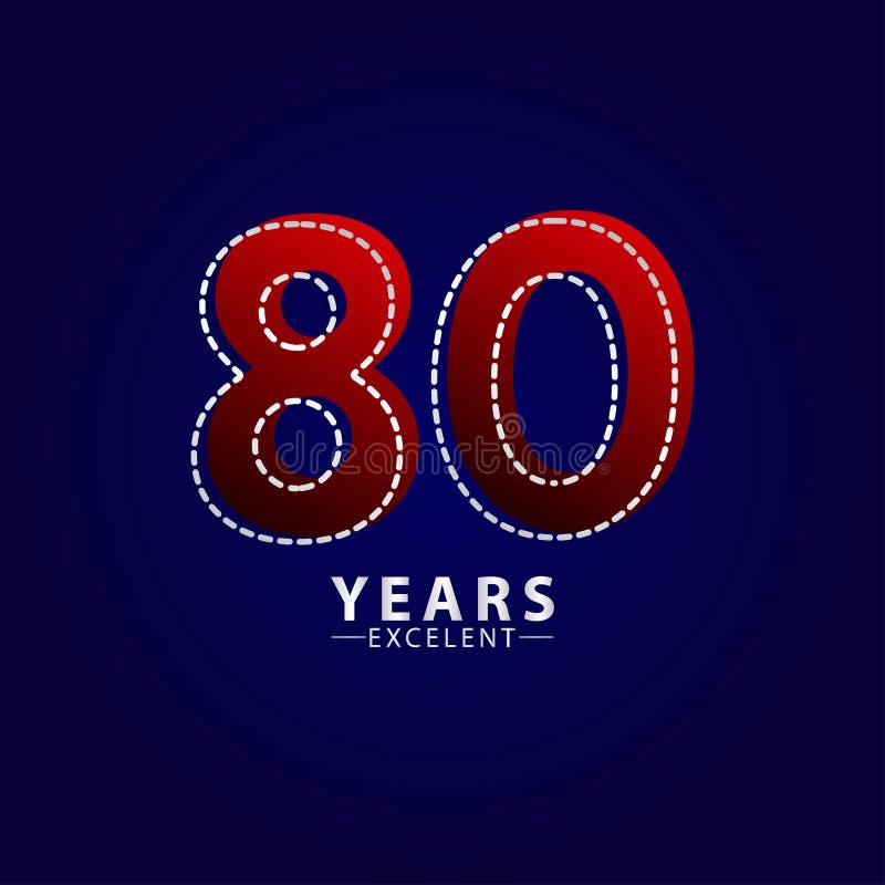 Gold 80 Year Red Background Stock Illustrations – 149 Gold 80 Year Red ...