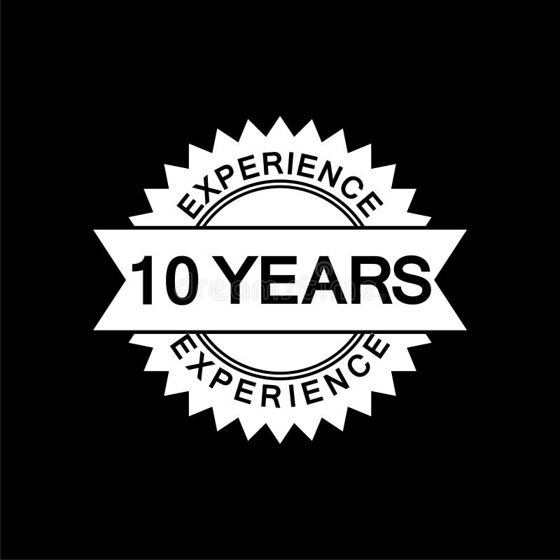 10 Years Experience Logo Stock Illustrations – 90 10 Years Experience ...