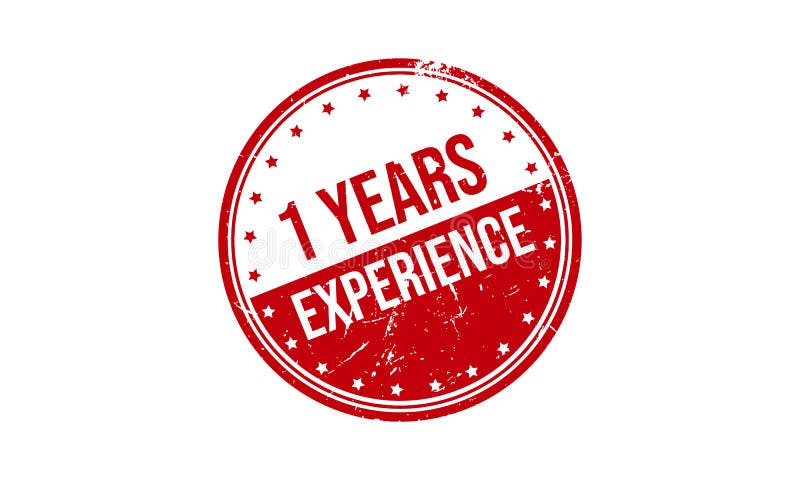 1 Years Experience Rubber Grunge Stamp Seal Vector Illustration Stock ...