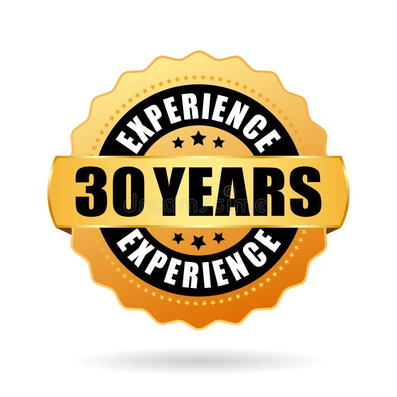 30 Years Experience Vector Icon Stock Vector - Illustration of ...