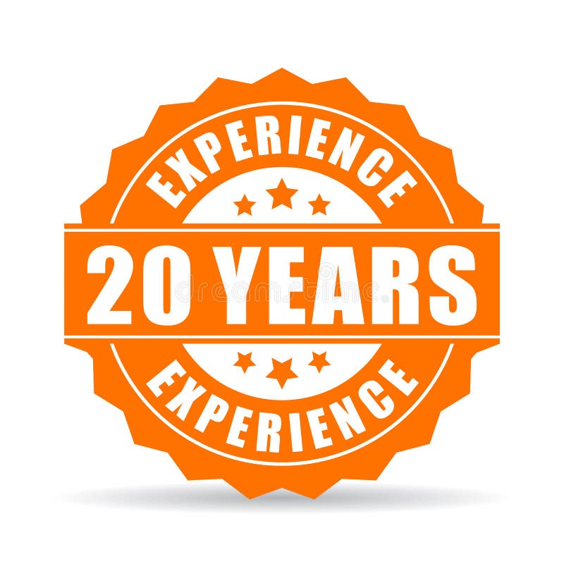 10 Years Experience Vector Icon Stock Vector - Illustration of ...