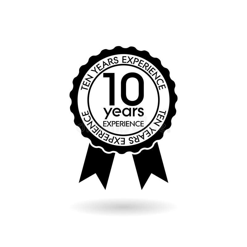 10 Years Experience Web Icon Illustration Isolated Stock Illustration ...