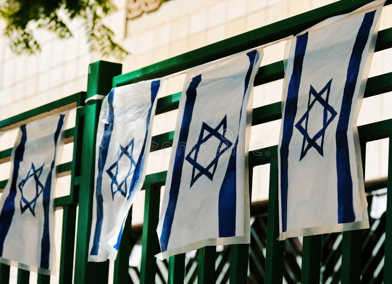 75 Years since the Founding of the State of Israel. Flag of Israel ...