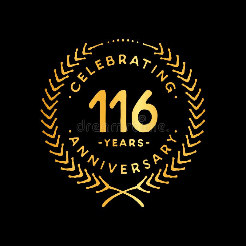 116 Years Design Template. 116th Vector and Illustration Stock Vector ...