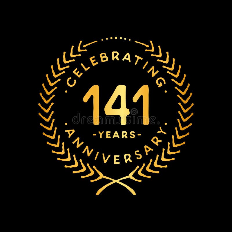 141 Years Design Template. 141st Vector and Illustration Stock Vector ...