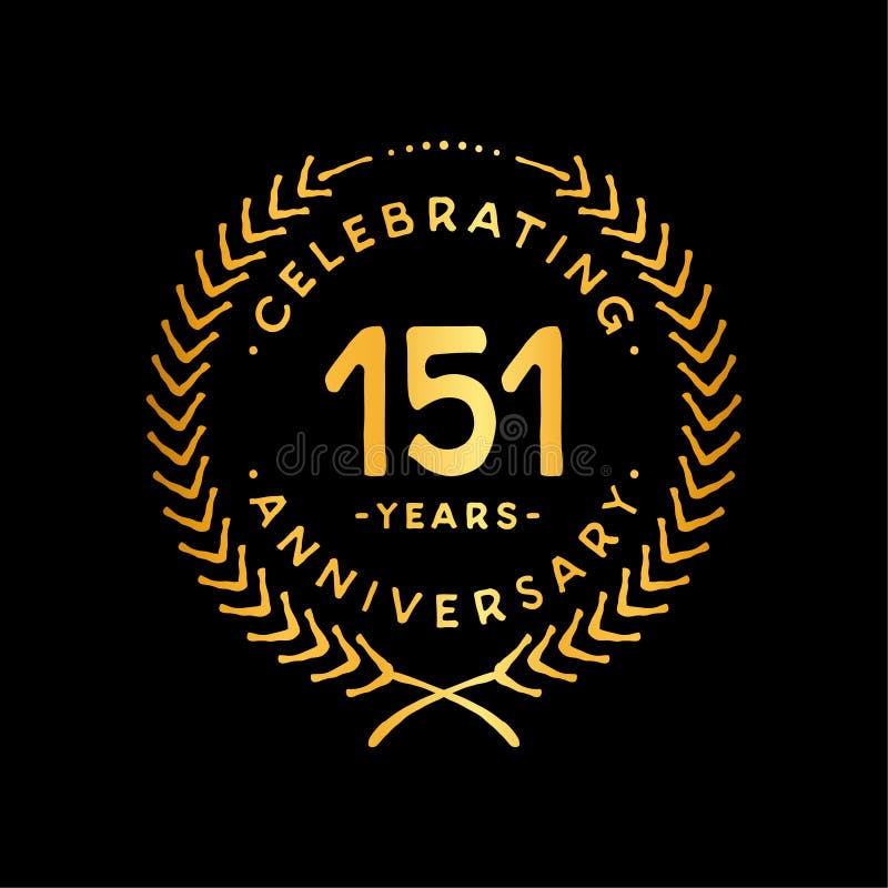 151 Years Design Template. 151st Vector and Illustration Stock Vector ...