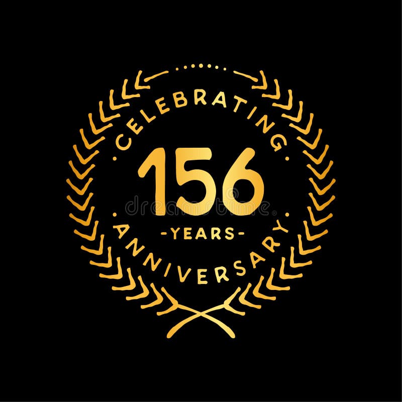 156 Years Design Template. 156th Vector and Illustration Stock Vector ...