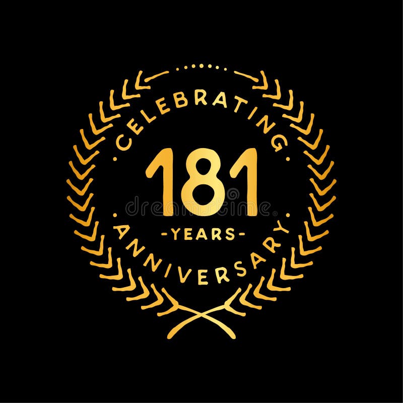 181 Years Design Template. 181st Vector and Illustration Stock Vector ...