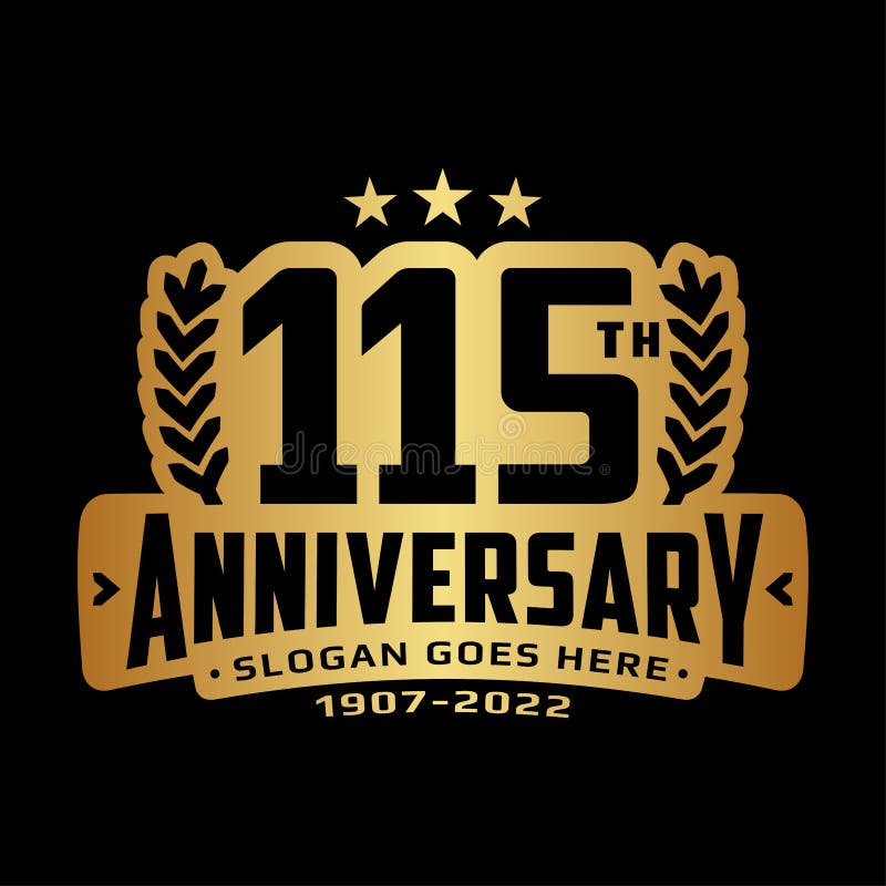 115 Years Anniversary Logo Design Template. 115th Anniversary ...