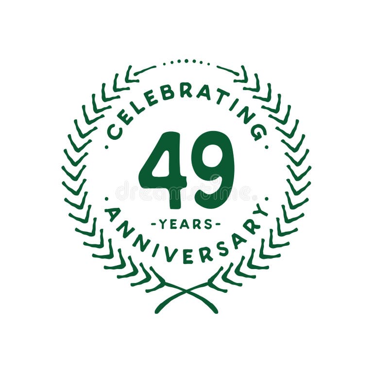 49 Years Design Template. 49th Vector and Illustration Stock Vector ...