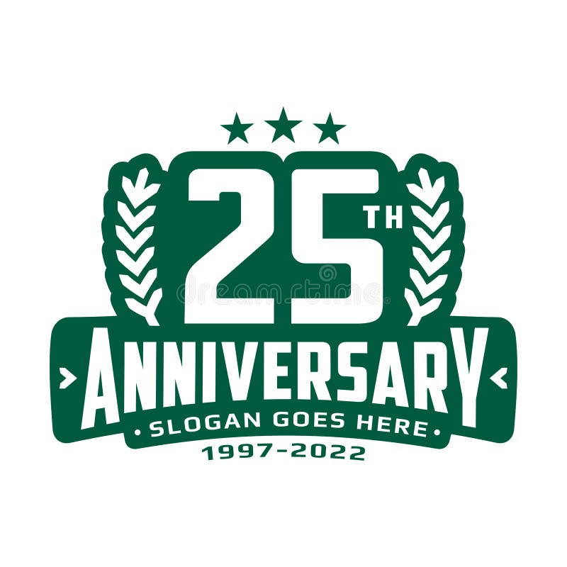 25 Years Anniversary Logo Design Template. 25th Anniversary Celebration ...