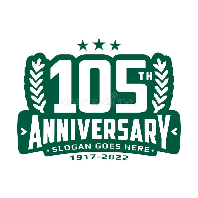 105 Years Anniversary Logo Design Template. 105th Anniversary ...