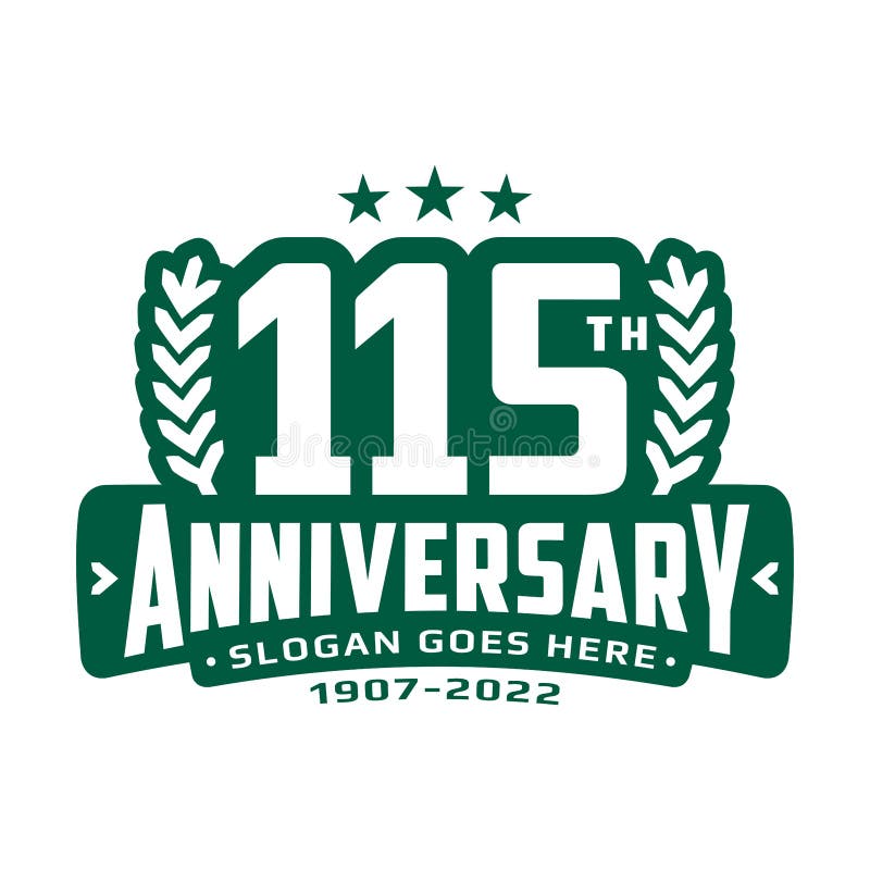 115 Years Anniversary Logo Design Template. 115th Anniversary ...