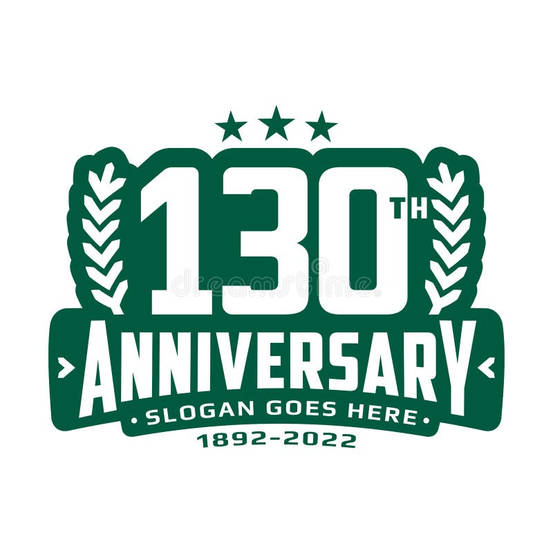 130 Years Anniversary Logo Design Template. 130th Anniversary ...