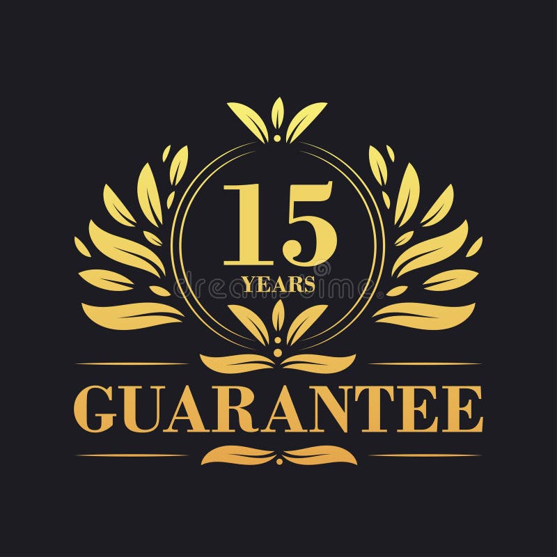 15 Years Guarantee Logo Vector, 15 Years Guarantee Sign Symbol Stock ...