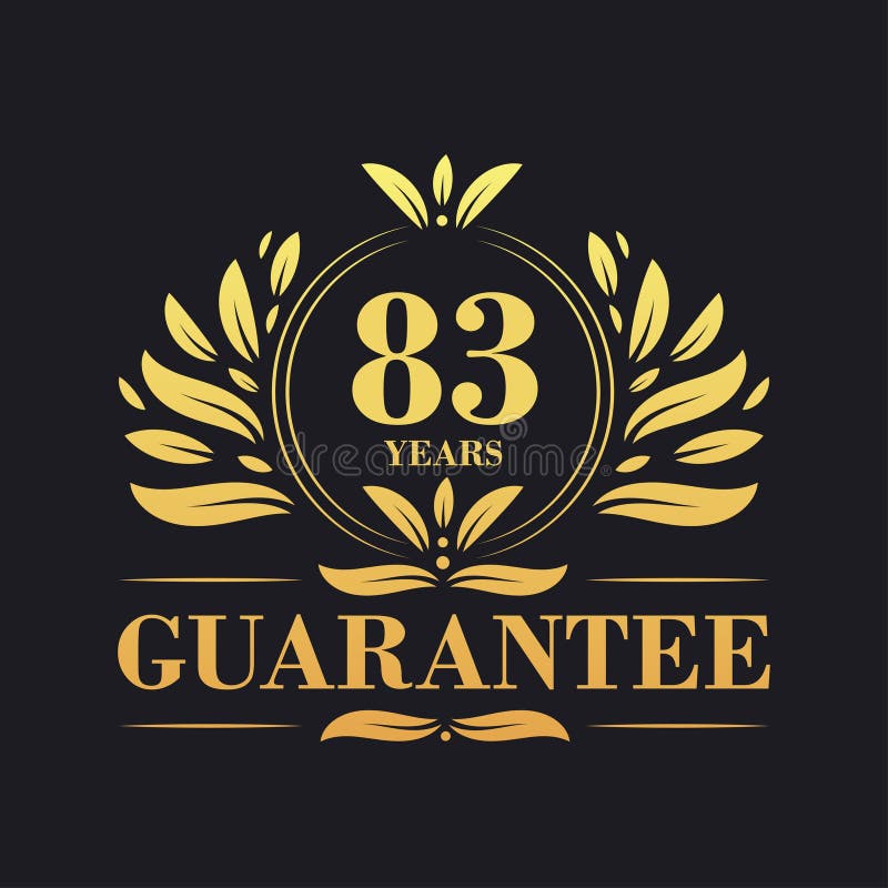 83 Years Guarantee Logo Vector, 83 Years Guarantee Sign Symbol Stock ...