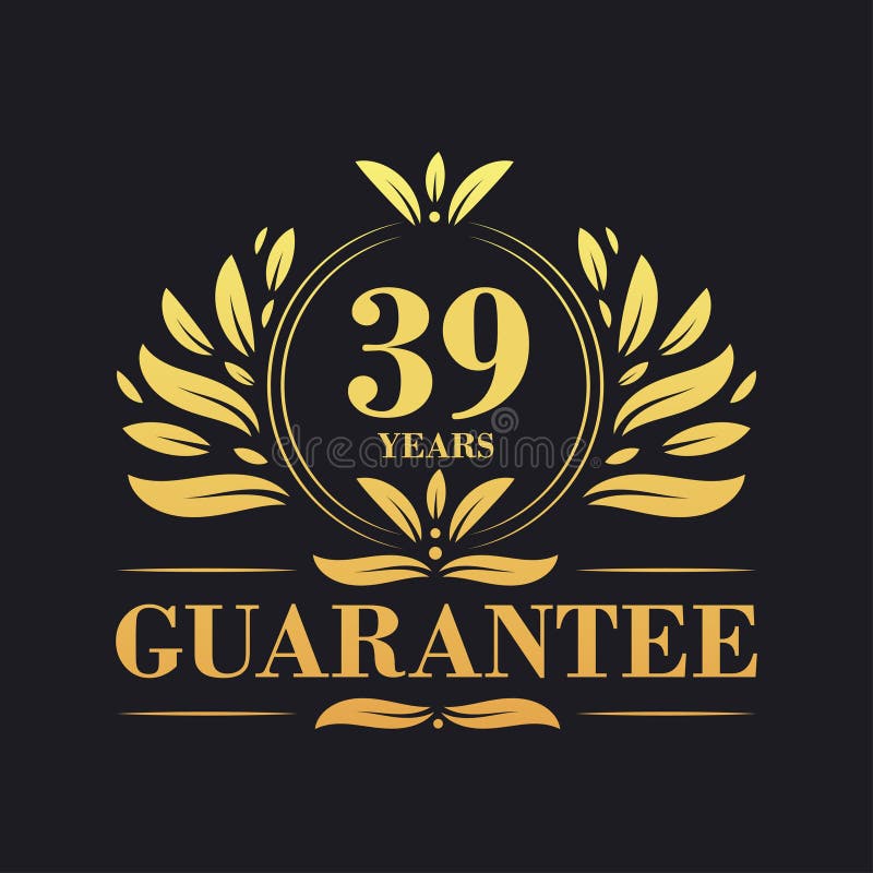 39 Years Guarantee Logo Vector, 39 Years Guarantee Sign Symbol Stock ...