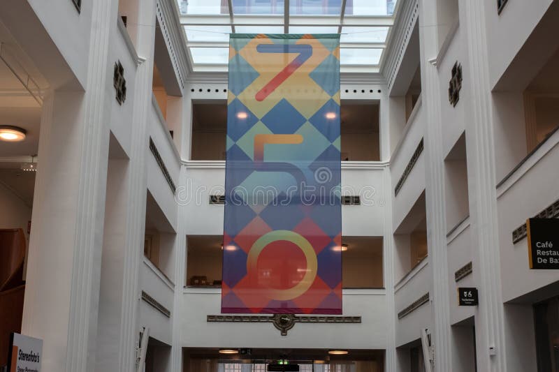 750 Years Old Flag for Celebrations at Stadsarchief at Amsterdam the ...