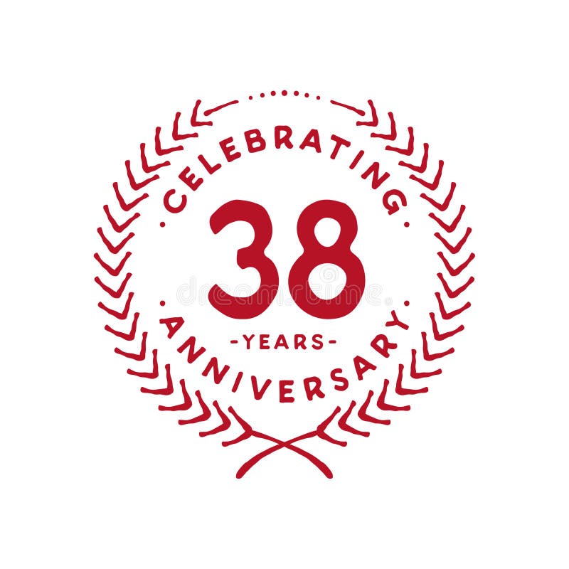 38 Years Design Template. 38th Vector and Illustration Stock Vector ...