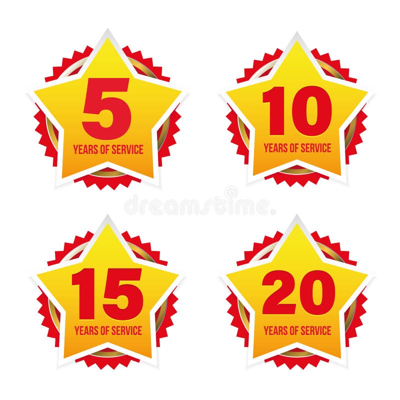 Award for 25 Years of Excellence Stock Illustration - Illustration of ...