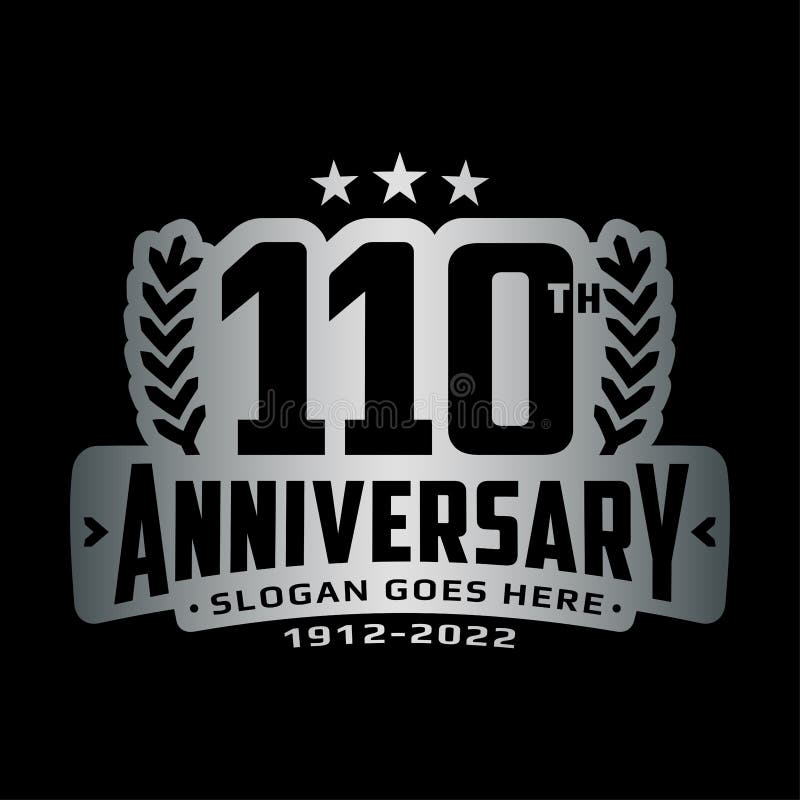 110 Years Anniversary Logo Design Template. 110th Anniversary ...