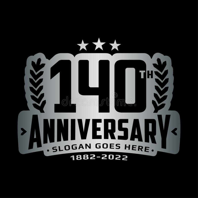 140 Years Anniversary Logo Design Template. 140th Anniversary ...