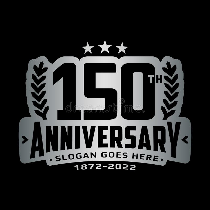 150 Years Anniversary Logo Design Template. 150th Anniversary ...