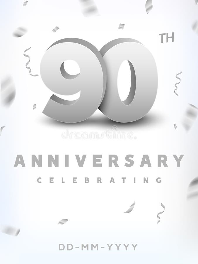 90th Anniversary Silver Banner Stock Illustrations – 65 90th ...