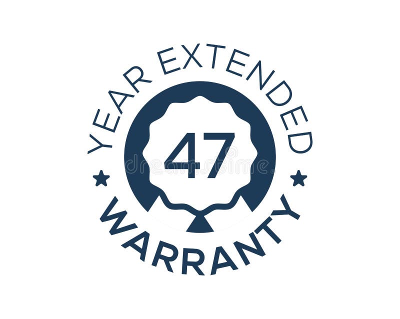 47 Years Warranty Images, 47 Year Extended Warranty Logos Stock Vector ...