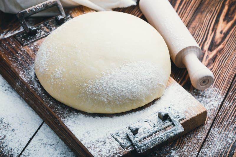 Yeast bread dough stock image. Image of bowl, board, bake - 72182937