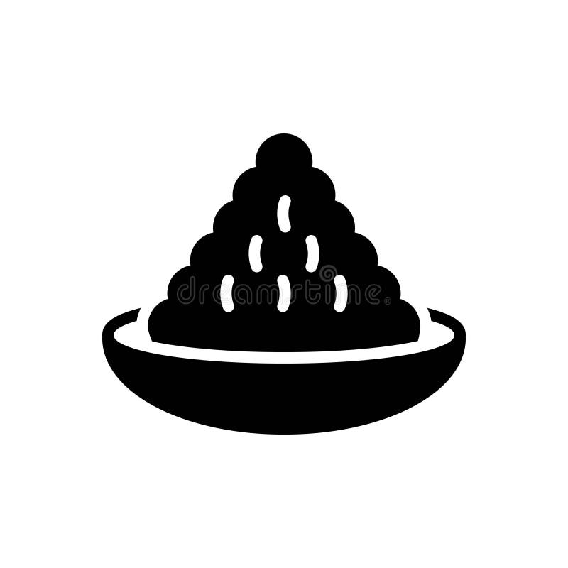 Black Solid Icon for Yeast, Ferment and Food Stock Vector ...