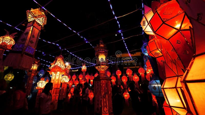Yee Peng Festival editorial photography. Image of krathong - 28781707