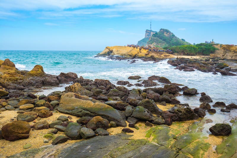 Yehliu Geopark in Taipei, Taiwan Stock Image - Image of park, geopark ...