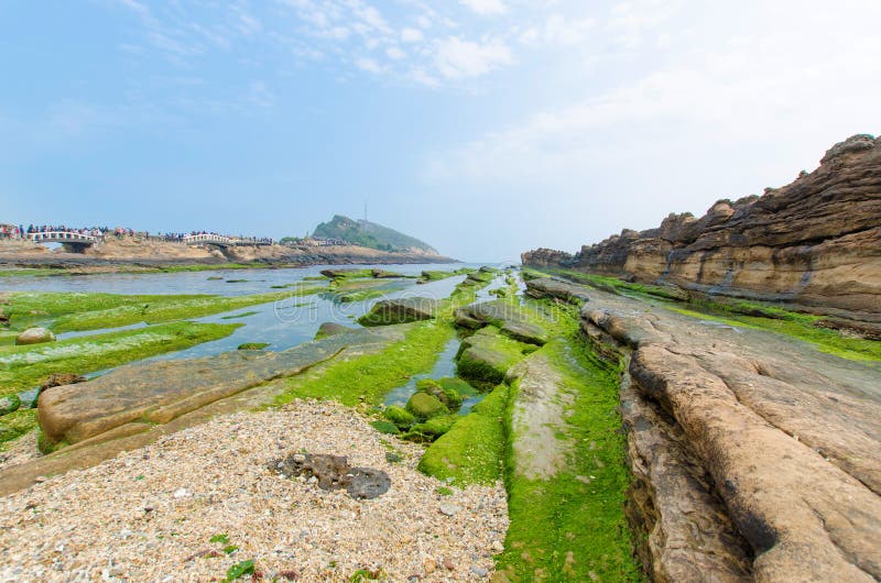 Yehliu Geopark, Taiwan. stock photo. Image of ocean, shaped - 53272584