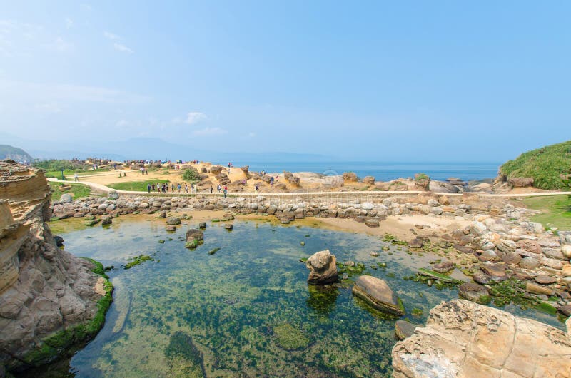 Yehliu Geopark, Taiwan. editorial photo. Image of formation - 53272796