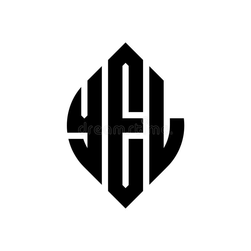YEL Circle Letter Logo Design with Circle and Ellipse Shape. YEL ...
