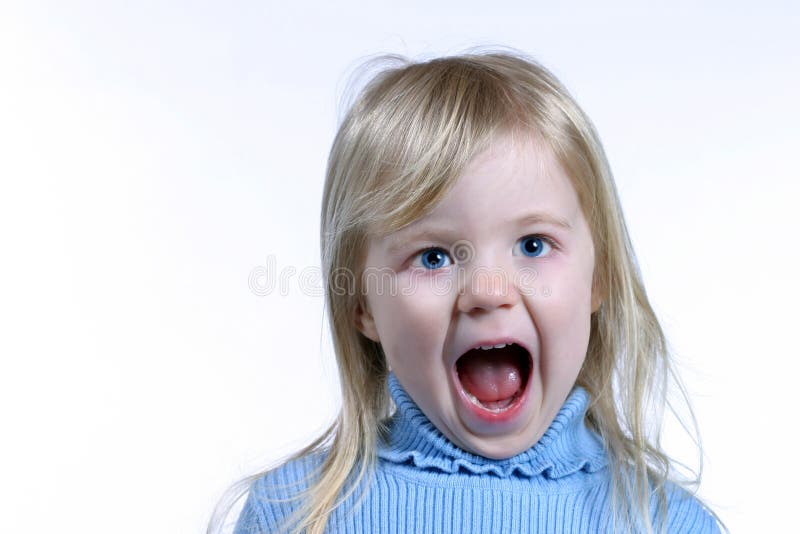 Happy Screaming Girl stock photo. Image of happy, person - 32183246