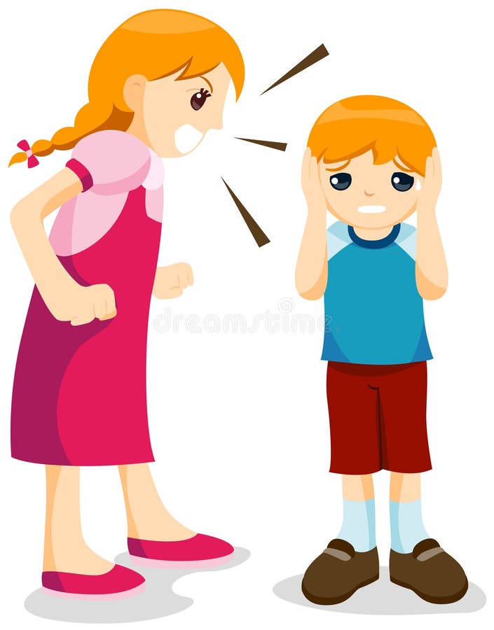 Sibling Rivalry stock illustration. Illustration of sibling - 7449370