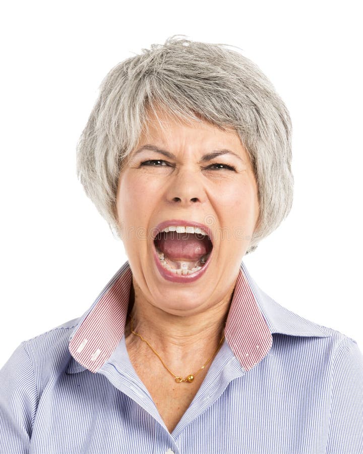 Yelling Expression stock photo. Image of pensioner, scream - 50551412