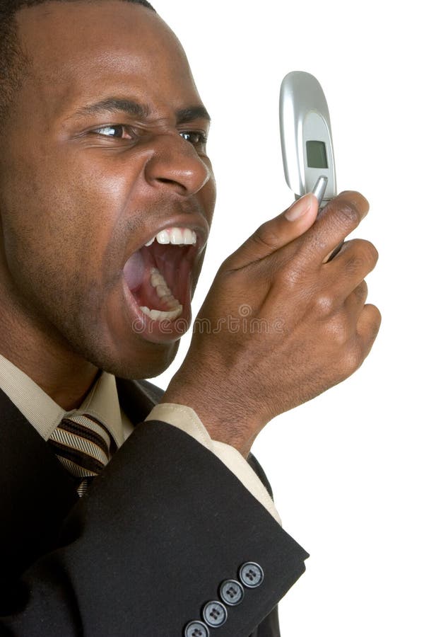 Angry Black Man Yelling