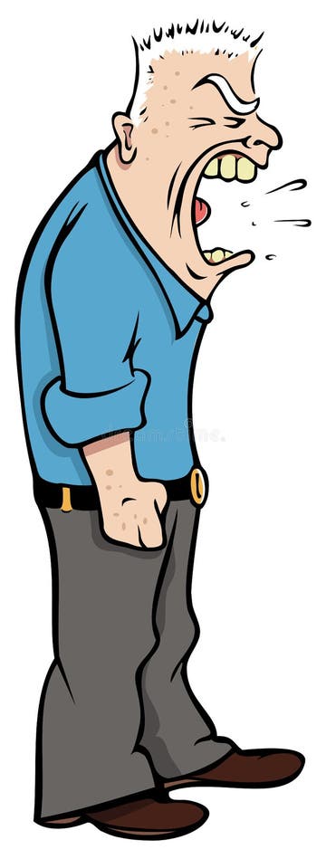 Cartoon Man Yelling Stock Illustrations – 3,000 Cartoon Man Yelling ...