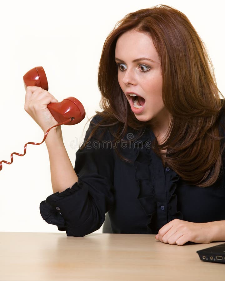 Annoying Woman on Her Cell Phone Stock Image - Image of phone ...