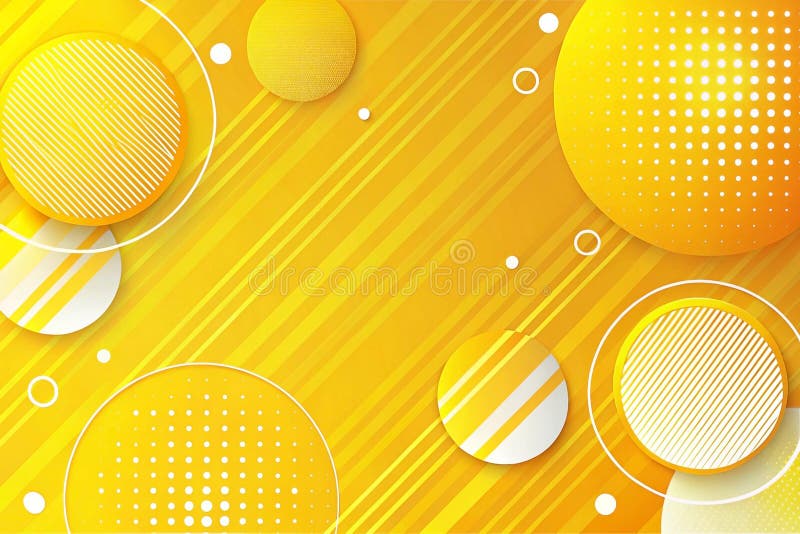 Yellow Abstract Background, Circles, Lines, Design, Website Template ...