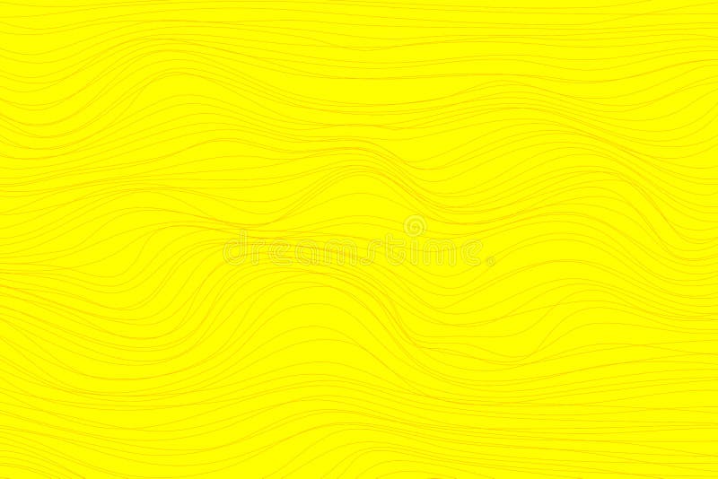 Yellow Abstract Background with Curved Lines Stock Illustration ...