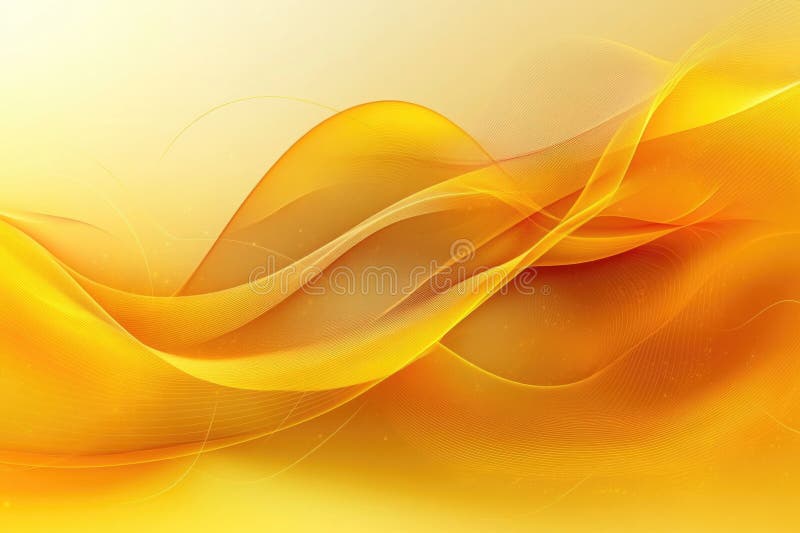 A Yellow Abstract Background Featuring Wavy Patterns Stock Image ...