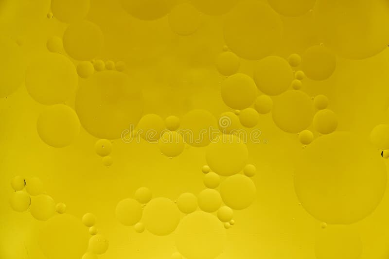 Yellow Abstract Background with Oil Circles, Streaks and Gradient ...