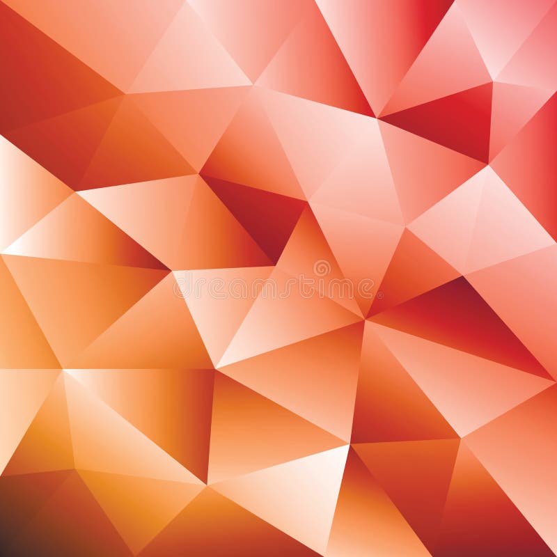 Abstract Red Triangle Geometrical Background. Red Pattern. Stock Vector ...