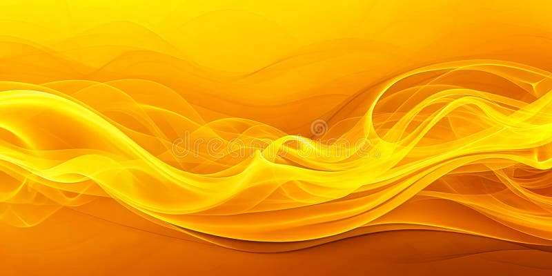 Yellow Abstract Background Smoke Translucent Waves AI-Created Content ...