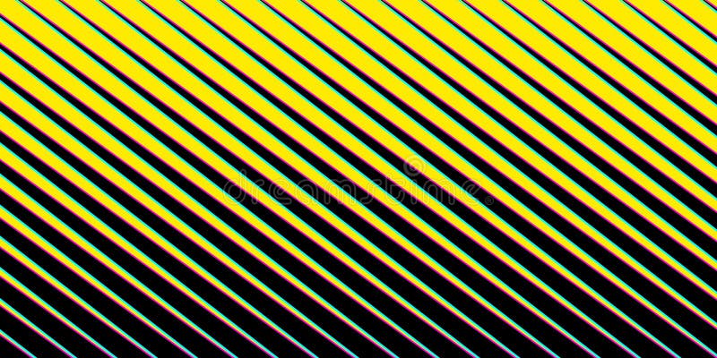 Yellow Abstract Background, Texture with Neon Diagonal Lines, Vector ...